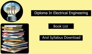 Diploma In Electrical Engineering Book List With PDF Download